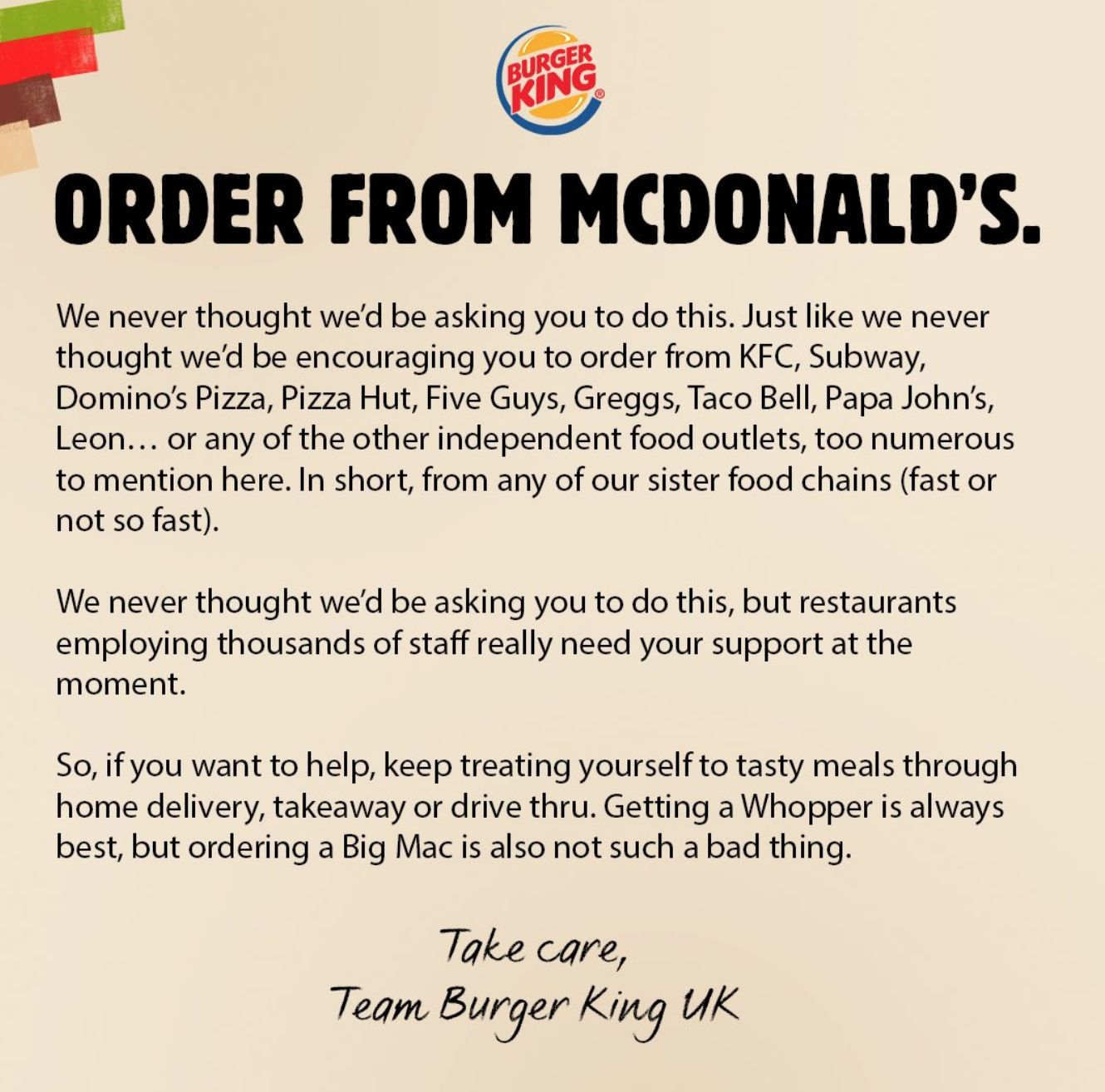 That New Burger King Ad Classy Or Clever TJ Creative