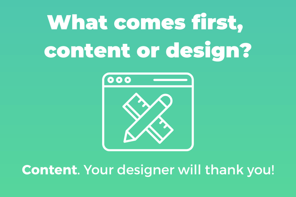 Website Content or Design: What Comes First? | TJ Creative